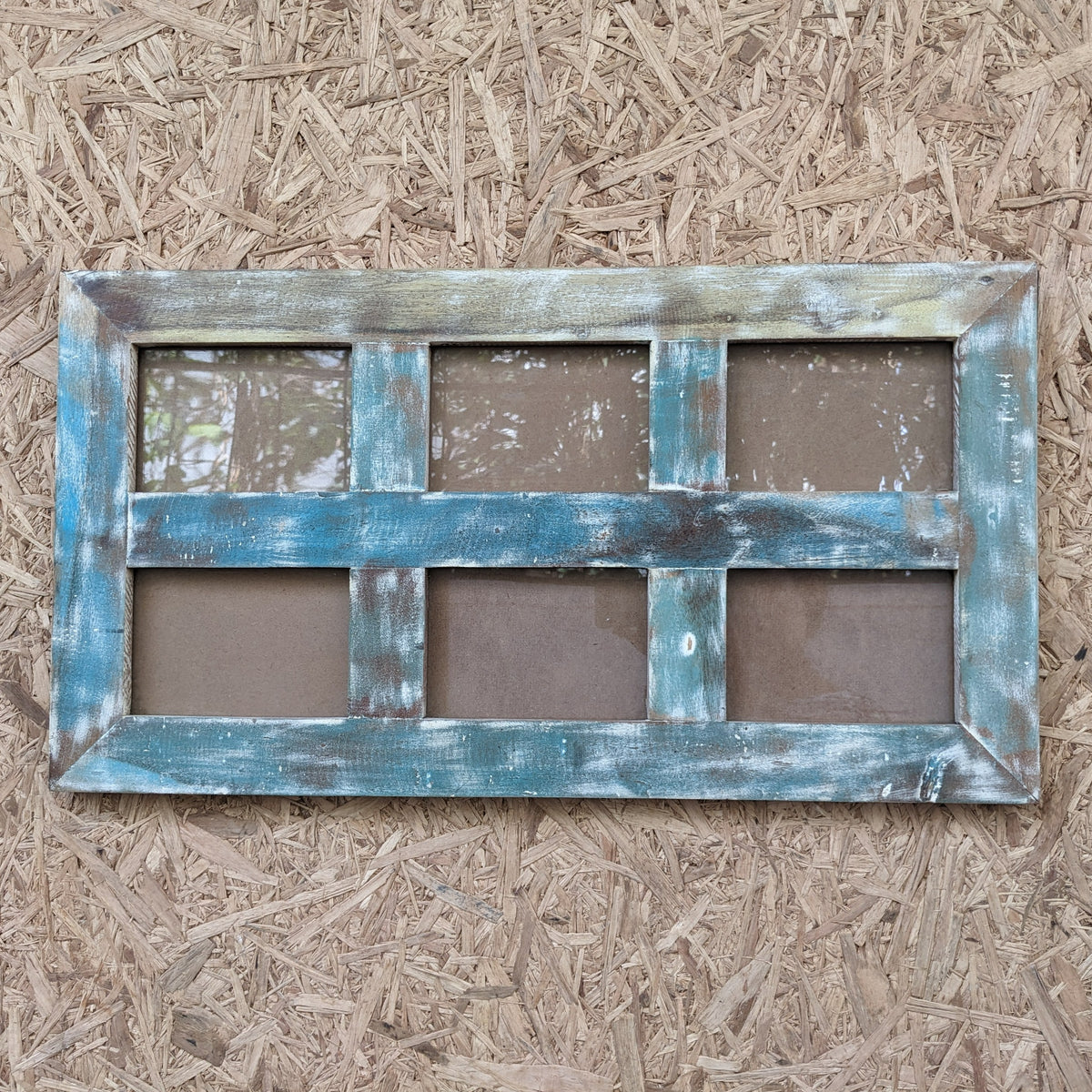 Distressed Blue Six-in-One Photo Frame – Bangalore Hunts